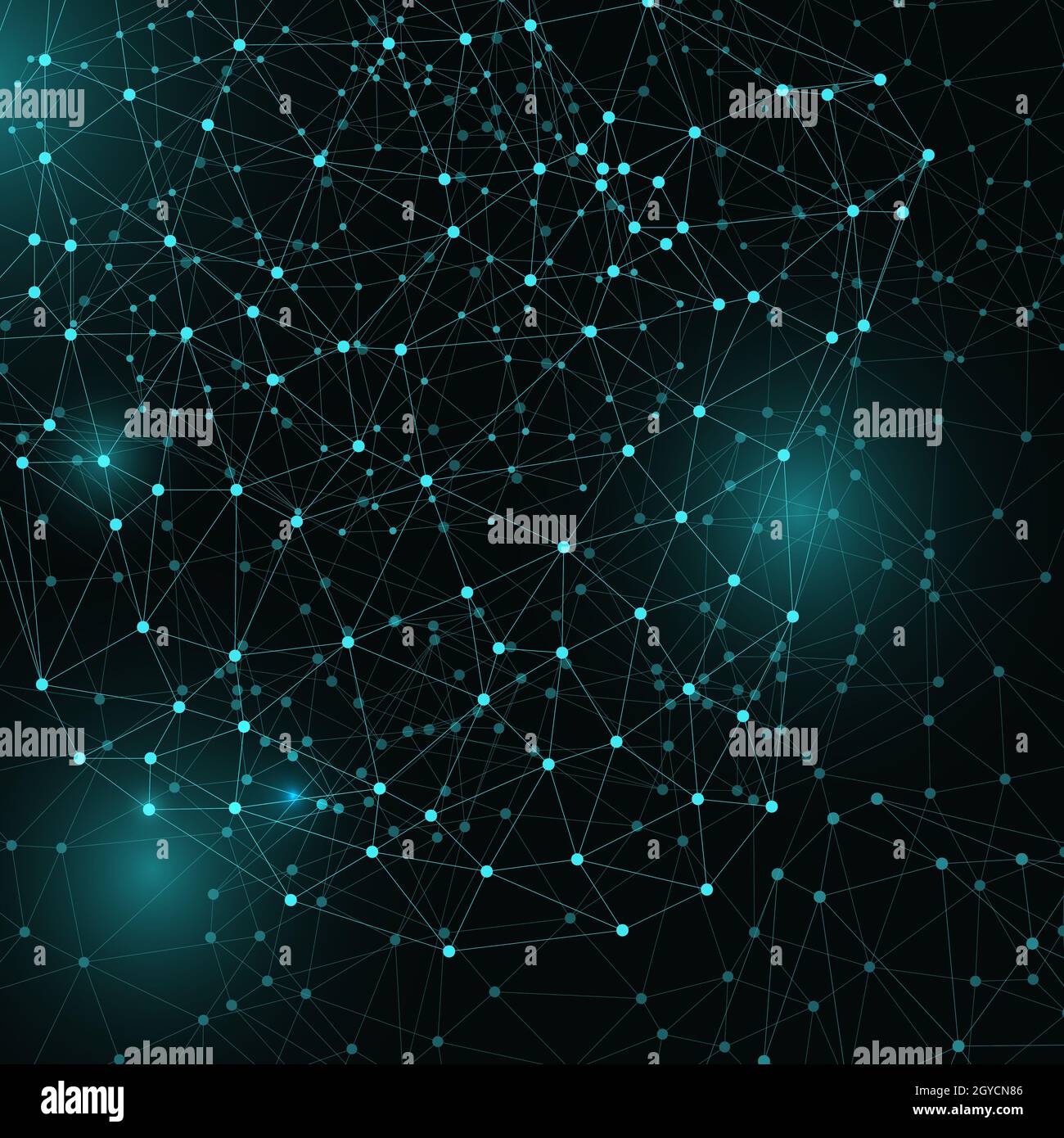 Abstract background with connecting dots and lines design Stock Photo ...