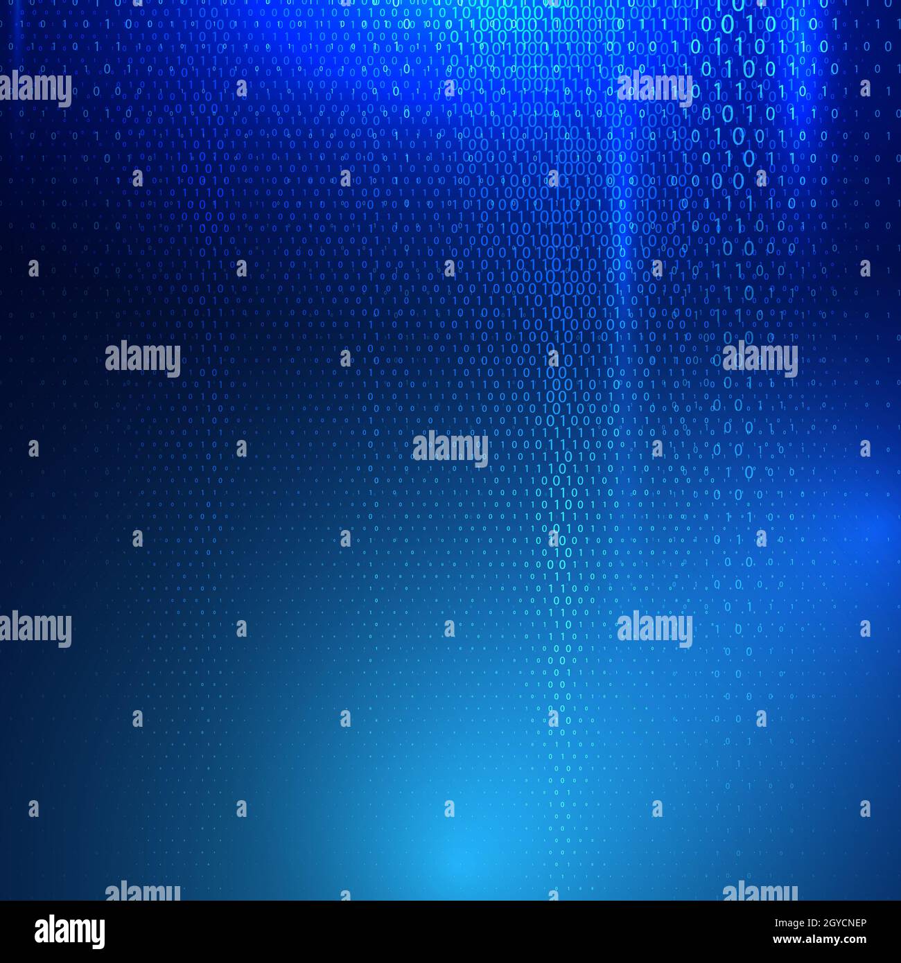 Techno background with abstract binary code text Stock Photo - Alamy