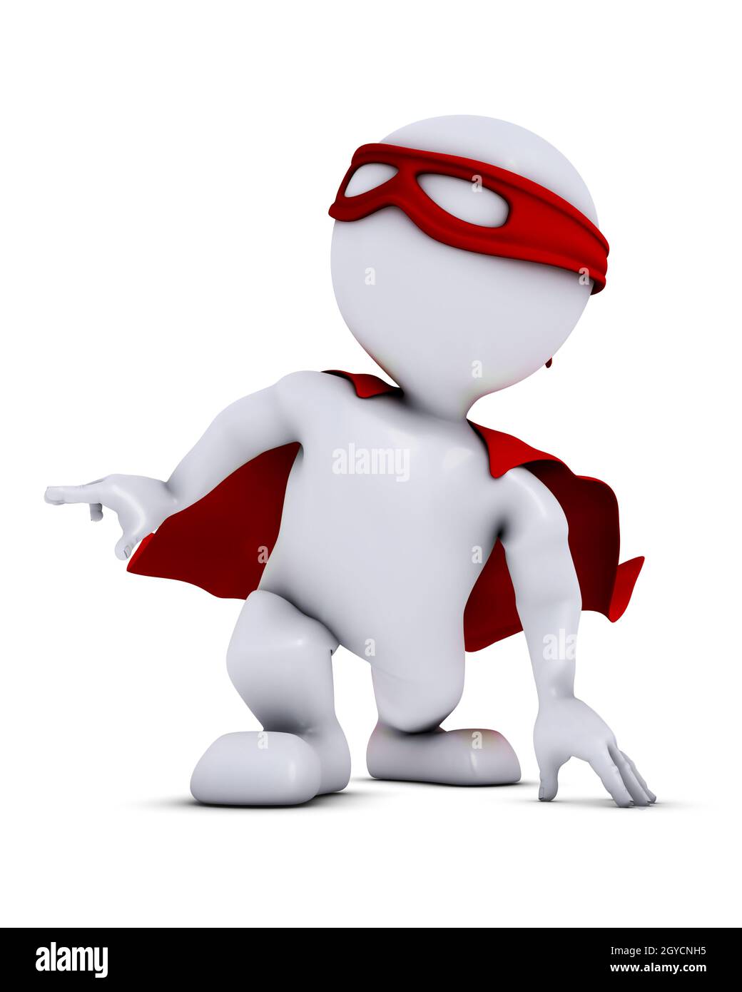 3D Render of Morph Man super hero Stock Photo - Alamy
