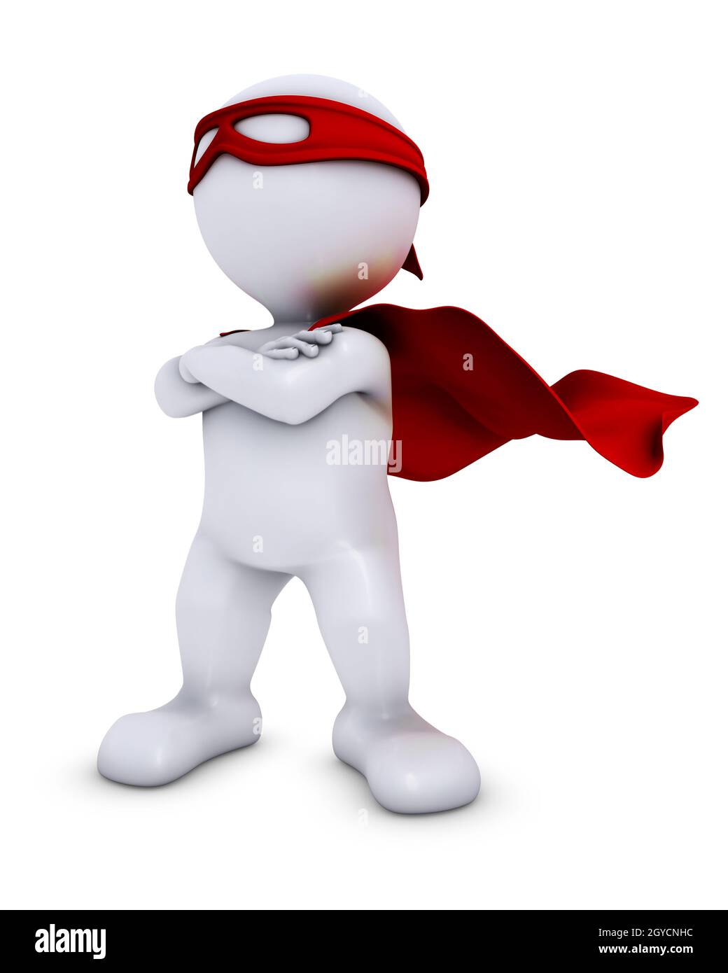 3D Render of Morph Man super hero Stock Photo - Alamy