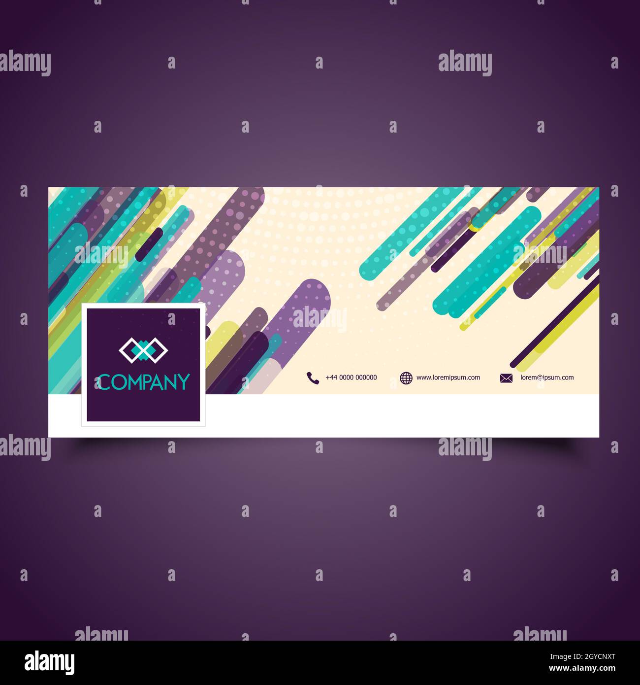 Abstract design for Facebook timeline cover Stock Photo - Alamy