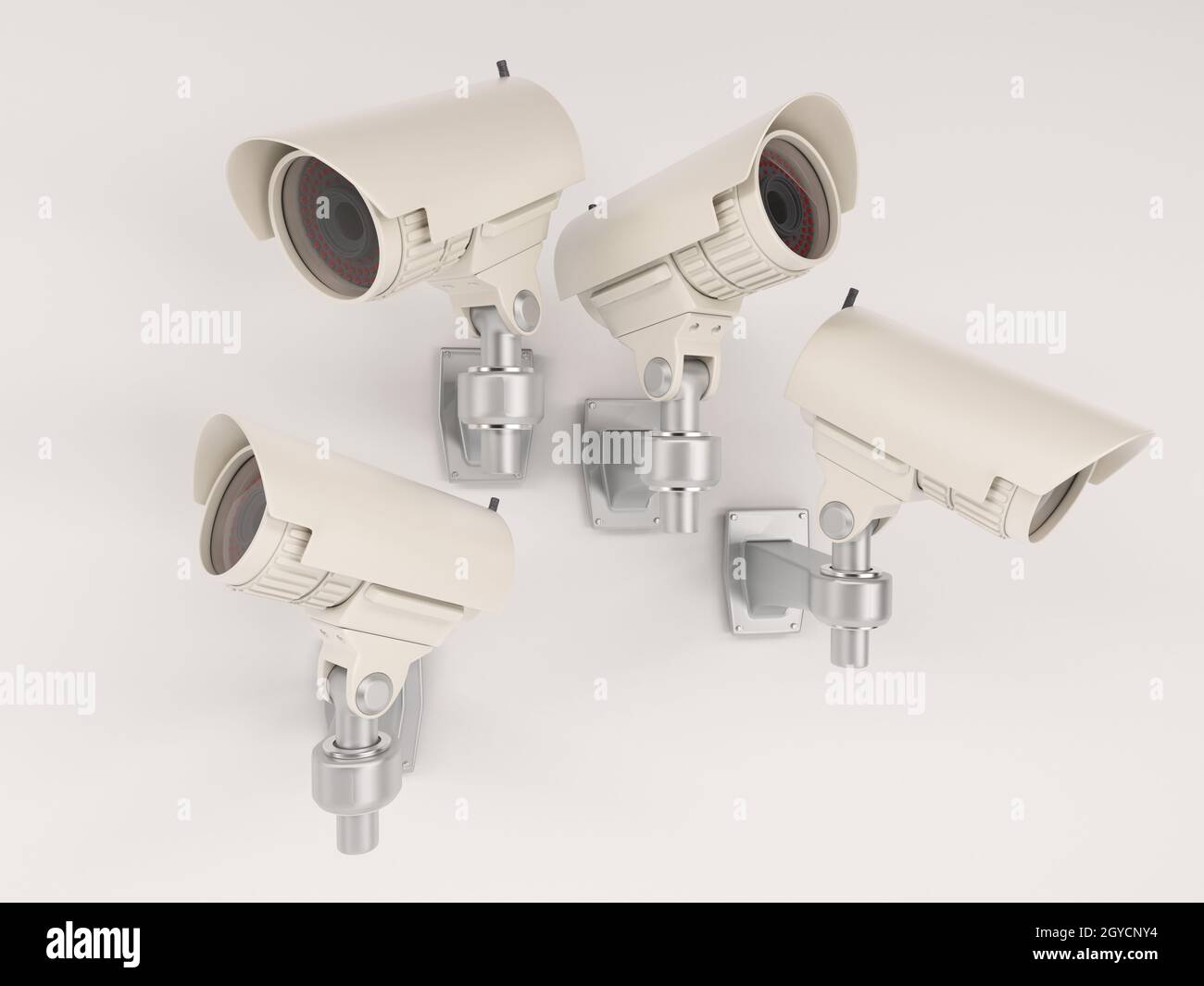 3D Render of CCTV Security Camera Stock Photo - Alamy