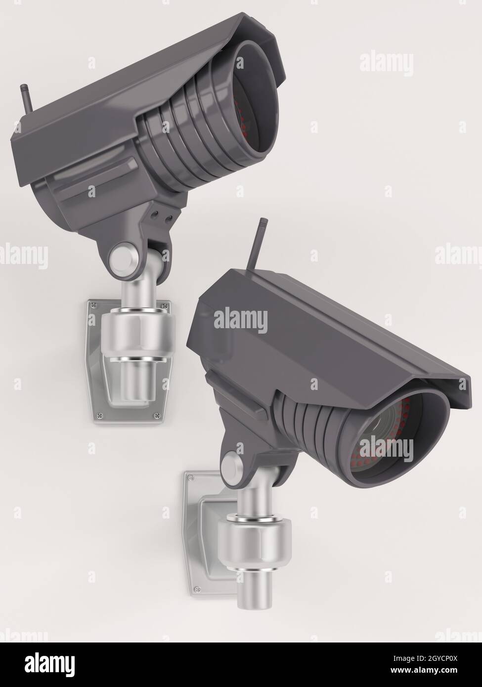 3D Render of CCTV Security Camera Stock Photo - Alamy