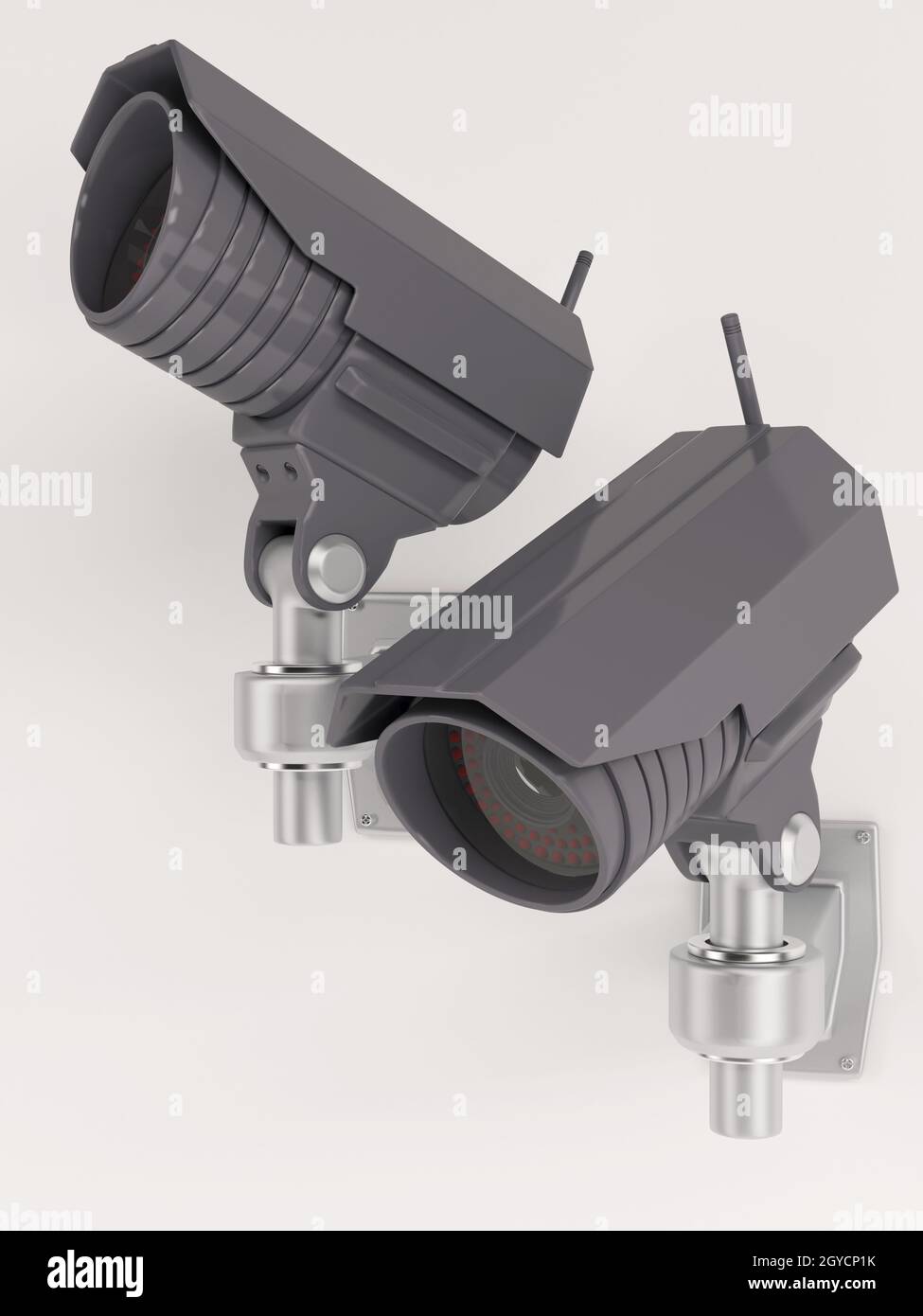 3D Render of CCTV Security Camera Stock Photo - Alamy