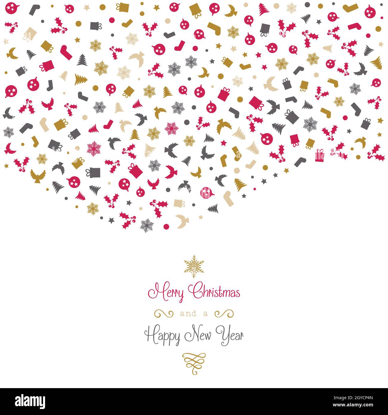 Decorative vector icons christmas hi-res stock photography and images ...
