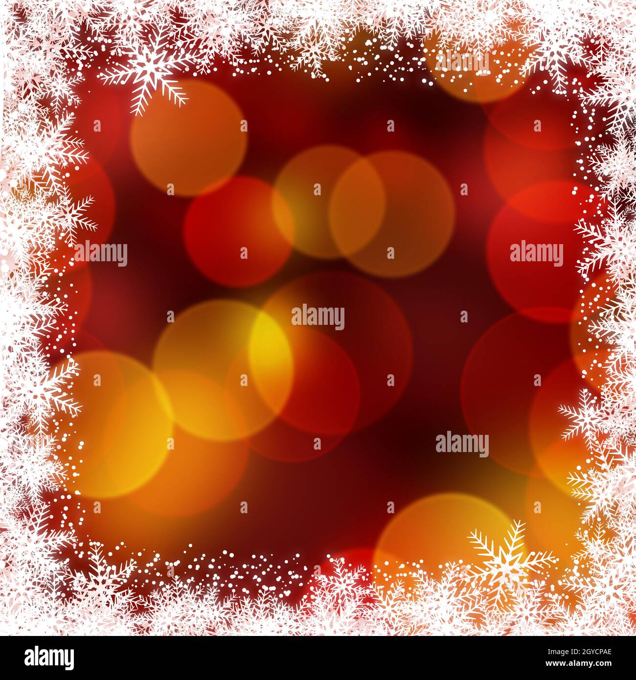 Christmas background with snowflake border Stock Photo - Alamy
