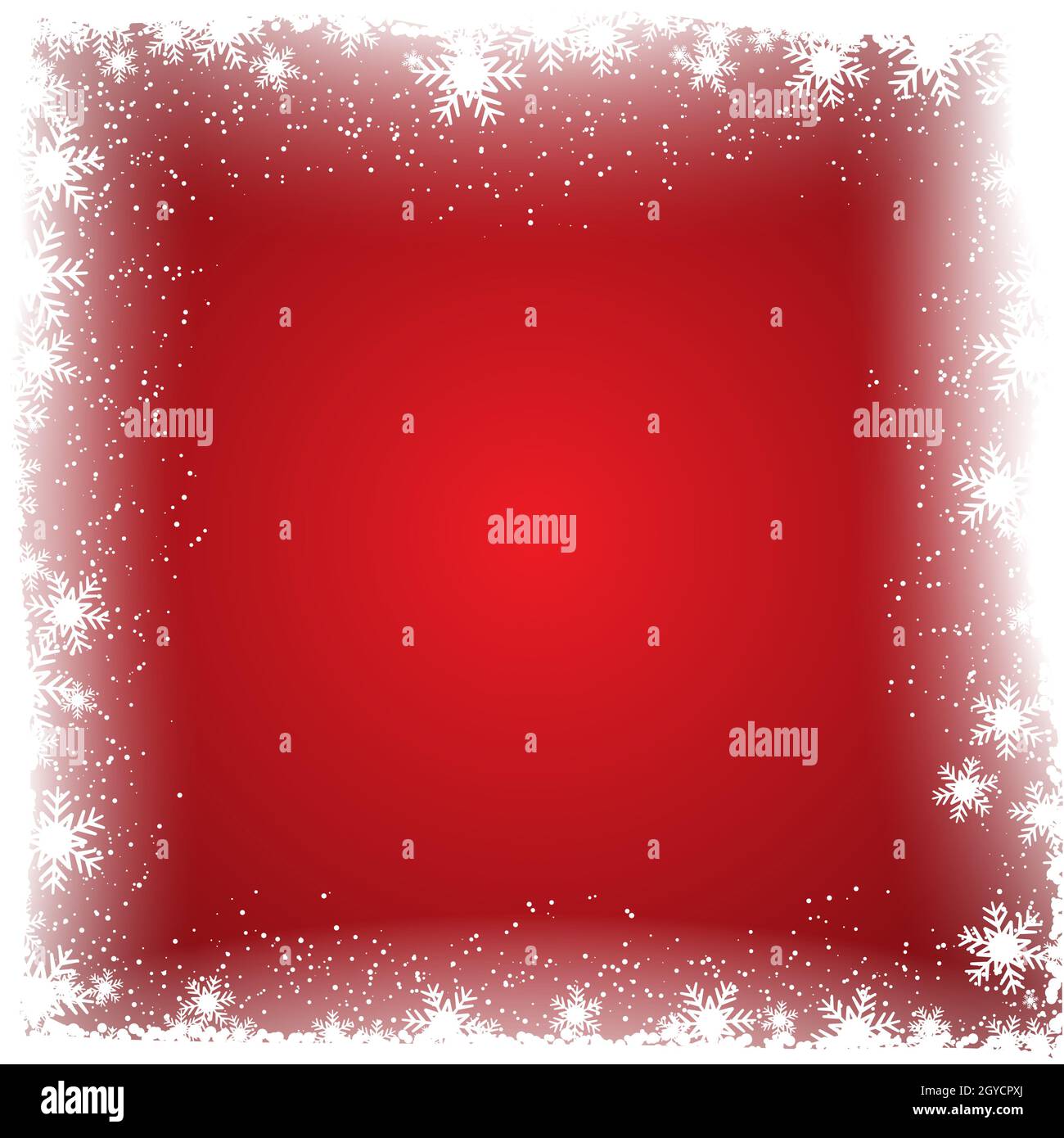 Christmas background with a snowflake border Stock Photo - Alamy