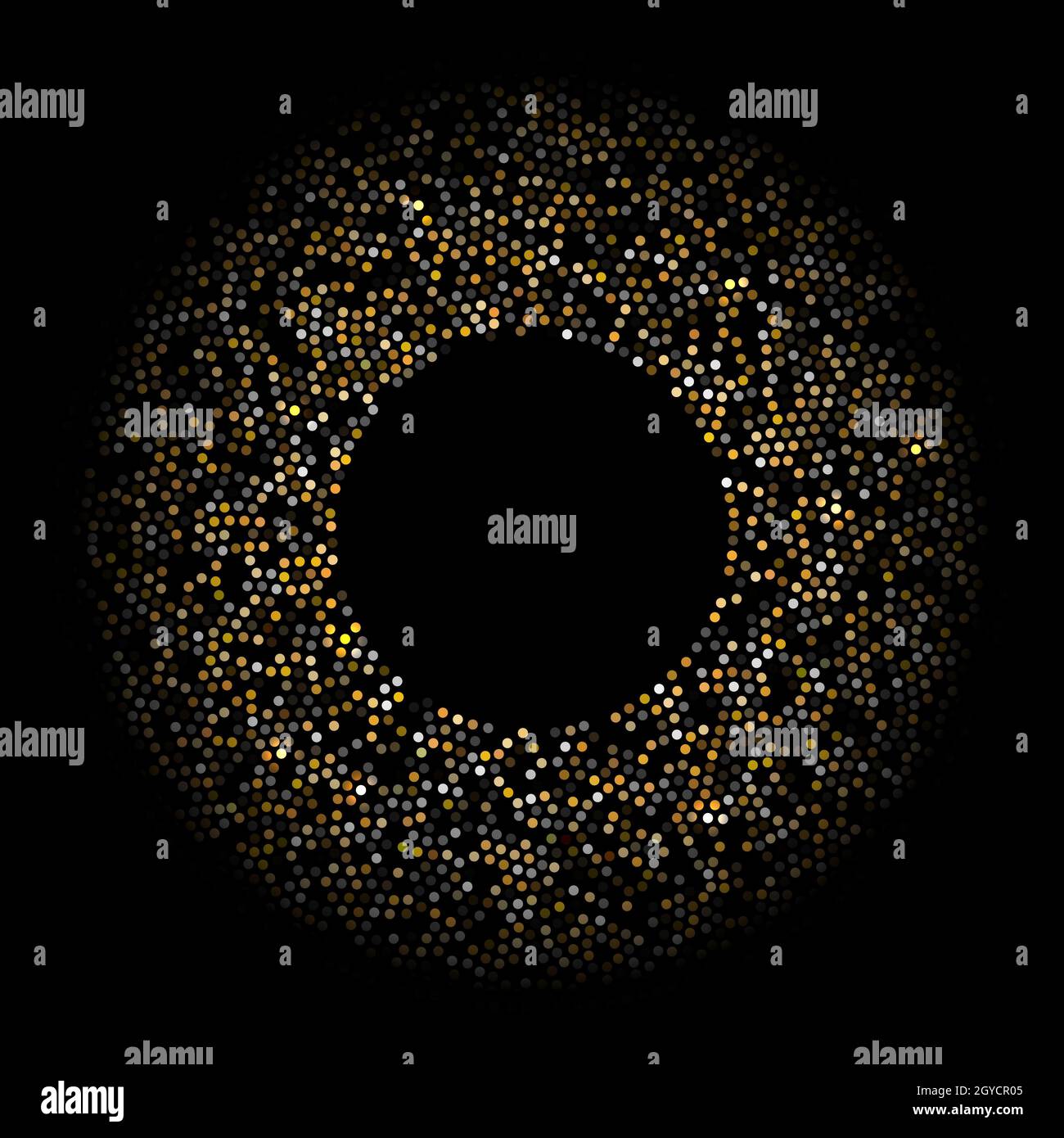Abstract background with gold circles Stock Photo - Alamy