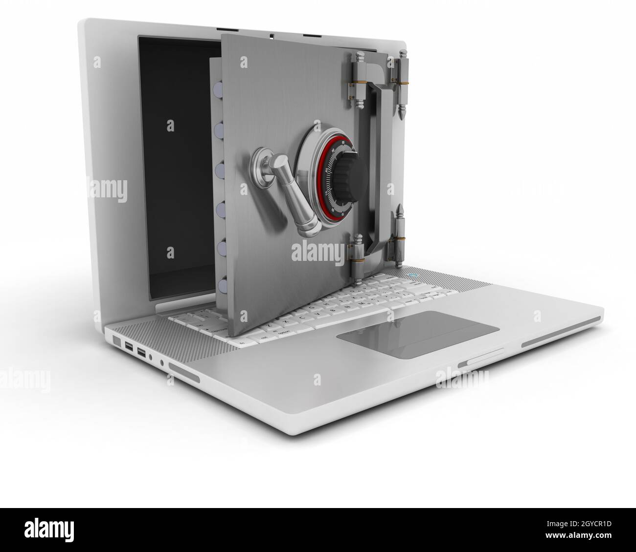 3d render of computer security Stock Photo - Alamy