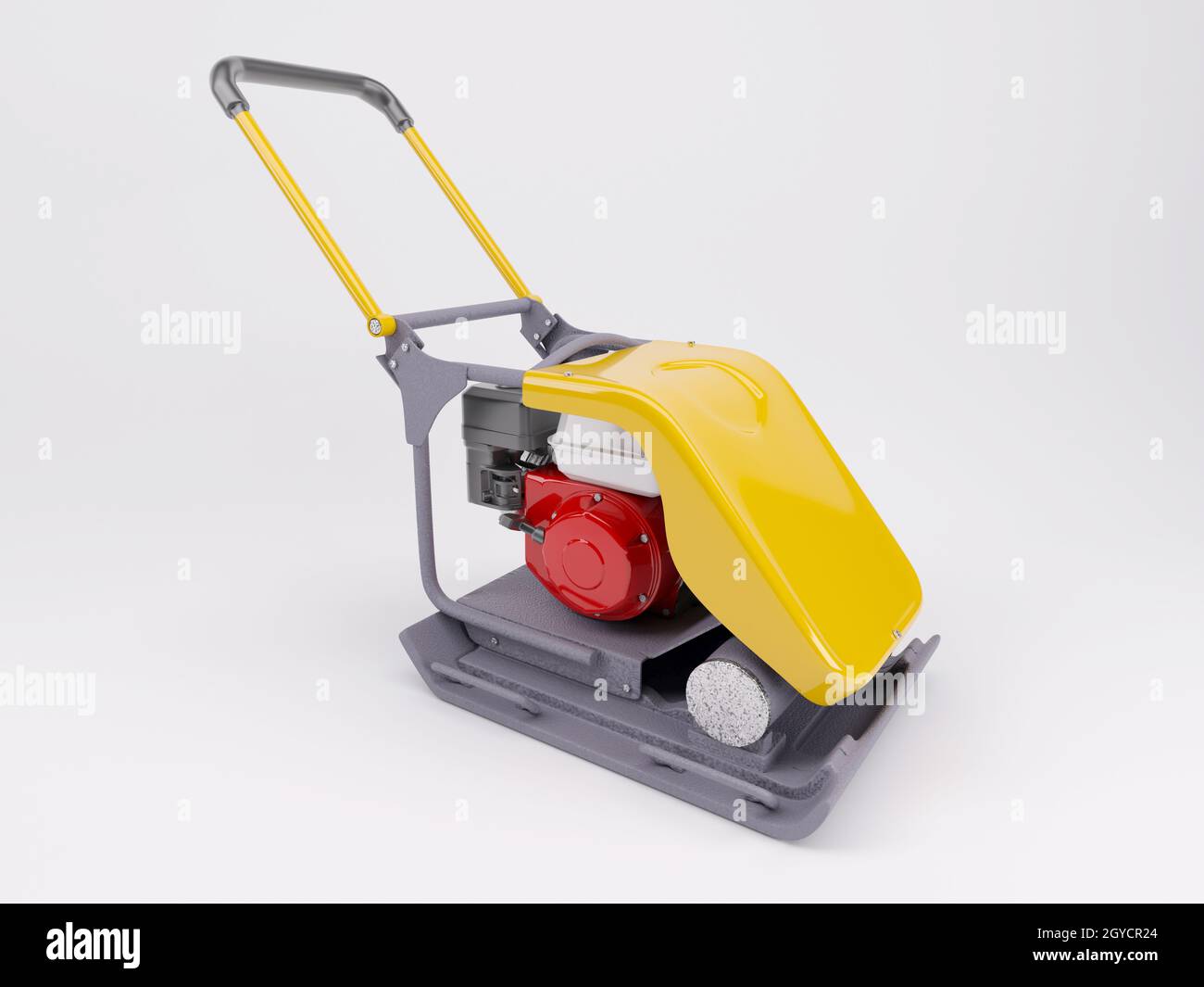 3d render of a vibratory plate compactor Stock Photo - Alamy