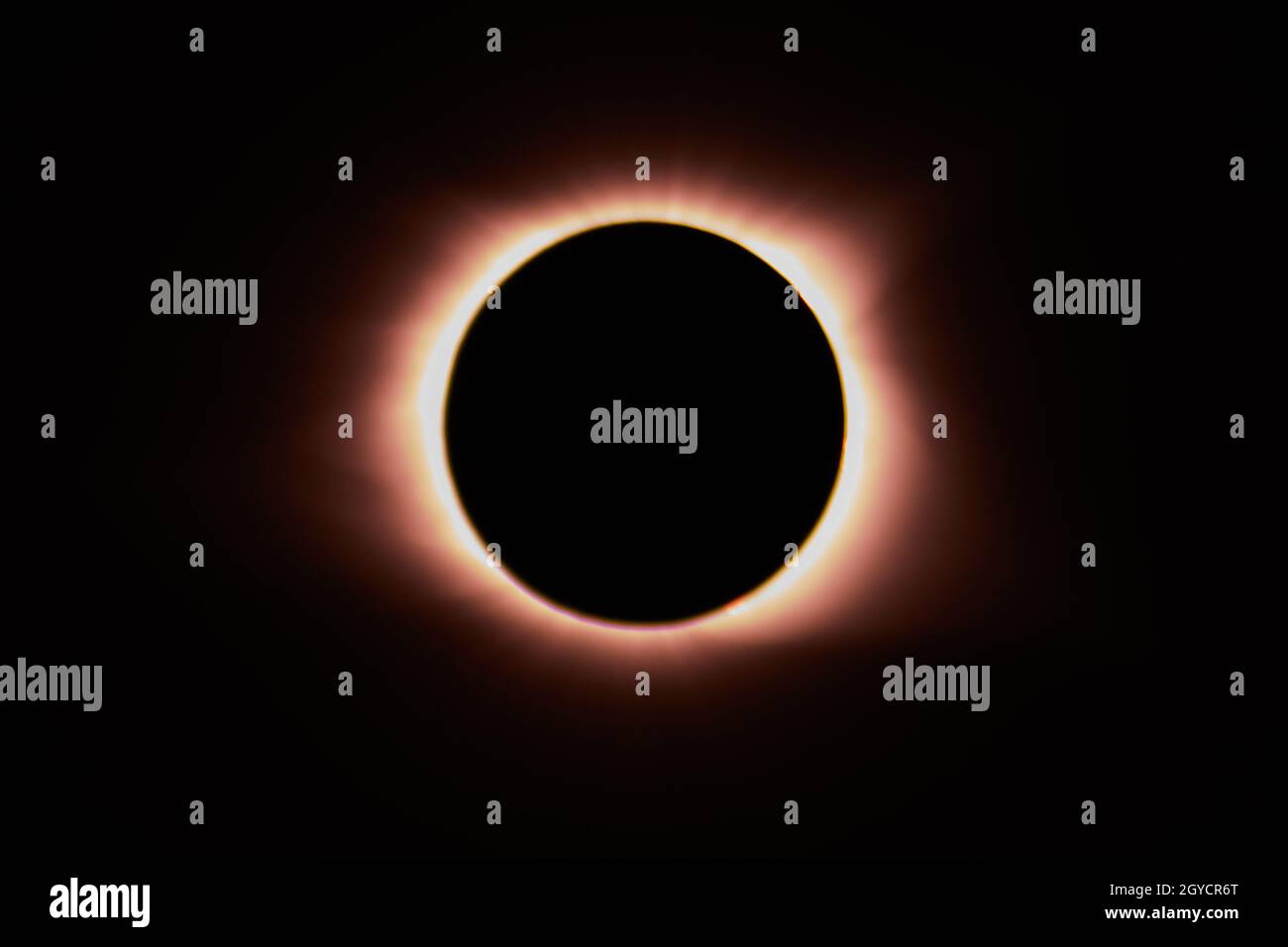 Total eclipse of the sun in a solar eclipse Stock Photo - Alamy