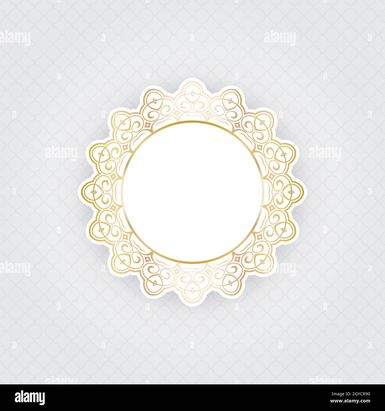 Decorative background with elegant gold frame Stock Photo - Alamy
