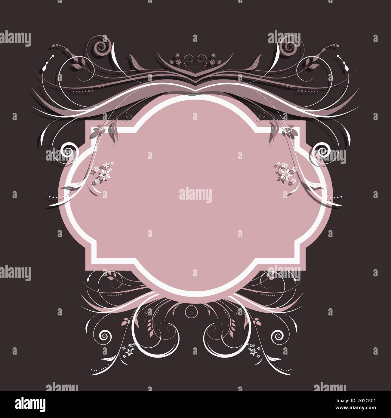 Decorative background with a floral design Stock Photo - Alamy