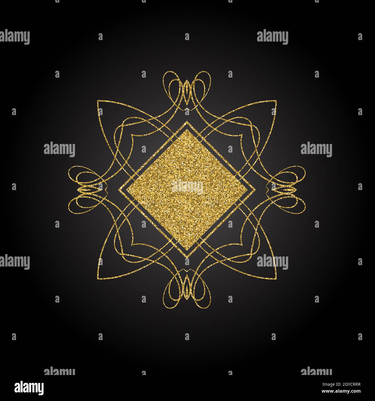 Elegant design with gold glitter effect Stock Photo - Alamy