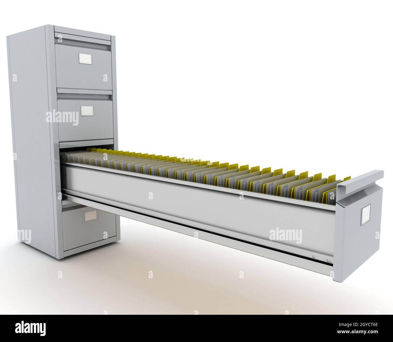 3D Render of a Filing Cabinate Stock Photo - Alamy