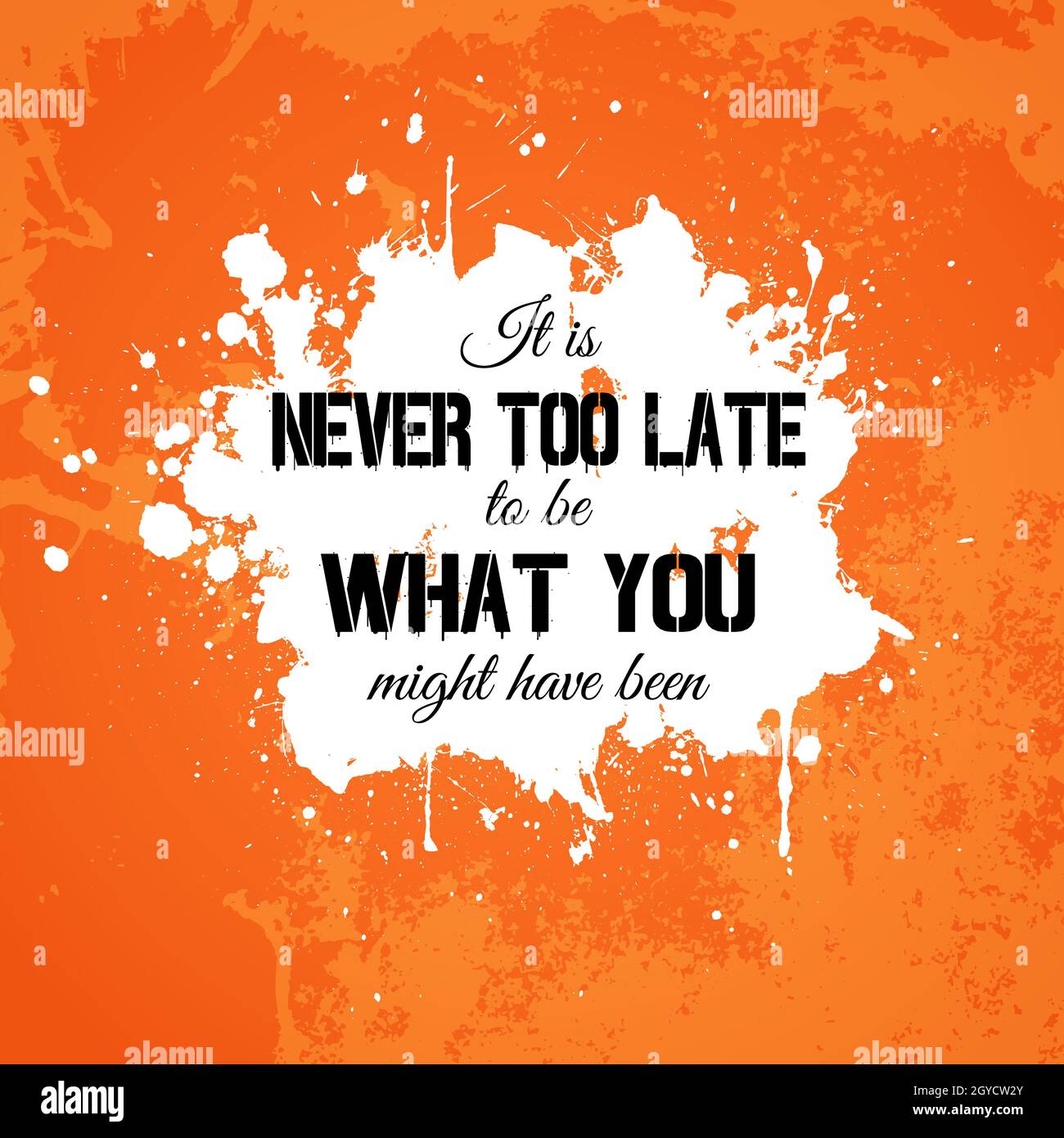 Inspirational quote on a grunge background Stock Photo - Alamy