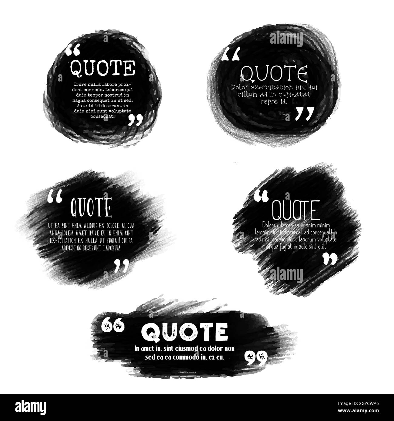 Quote templates hi-res stock photography and images - Alamy