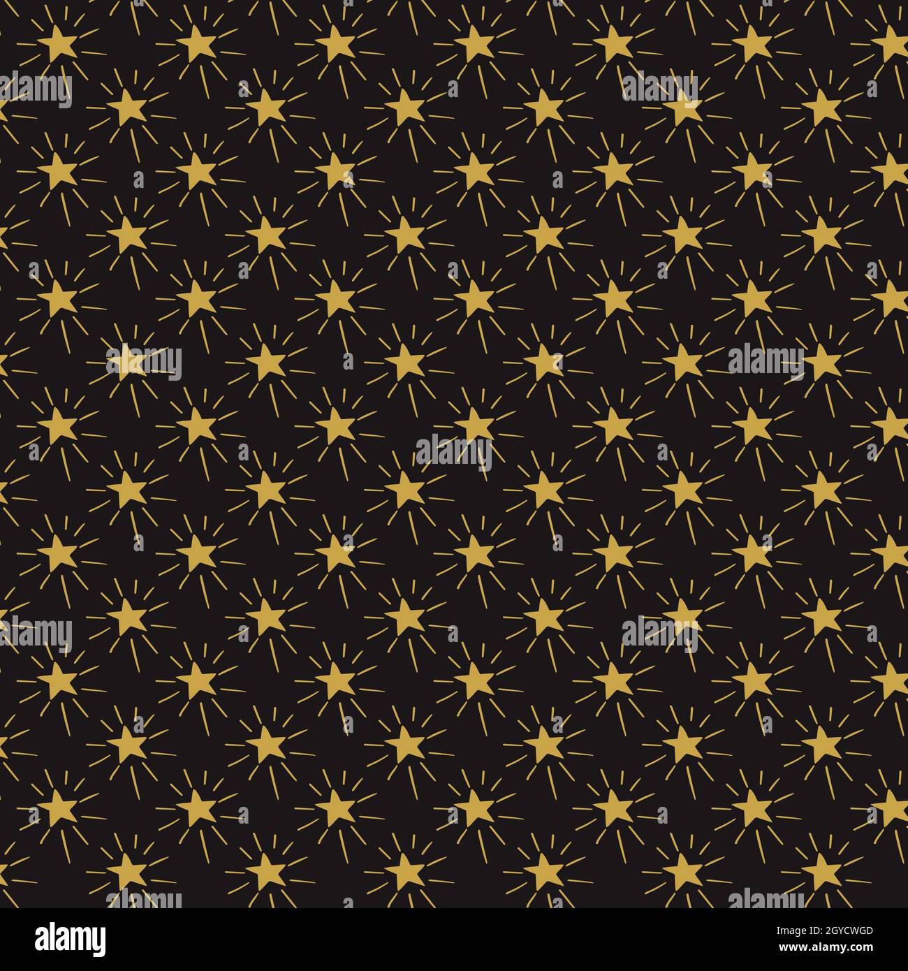 Decorative background of hand drawn stars Stock Photo - Alamy