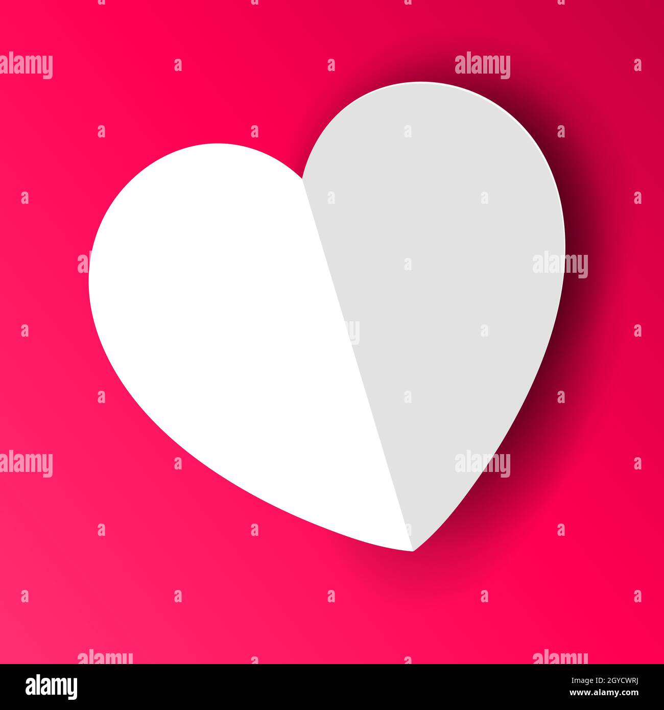Valentine's Day background with folded heart Stock Photo - Alamy