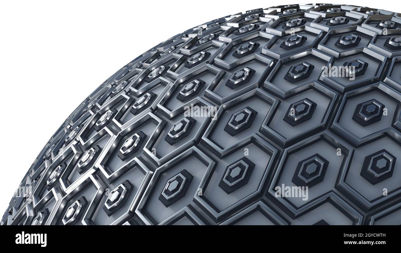 3D Render of Hex Abstract Background Stock Photo - Alamy
