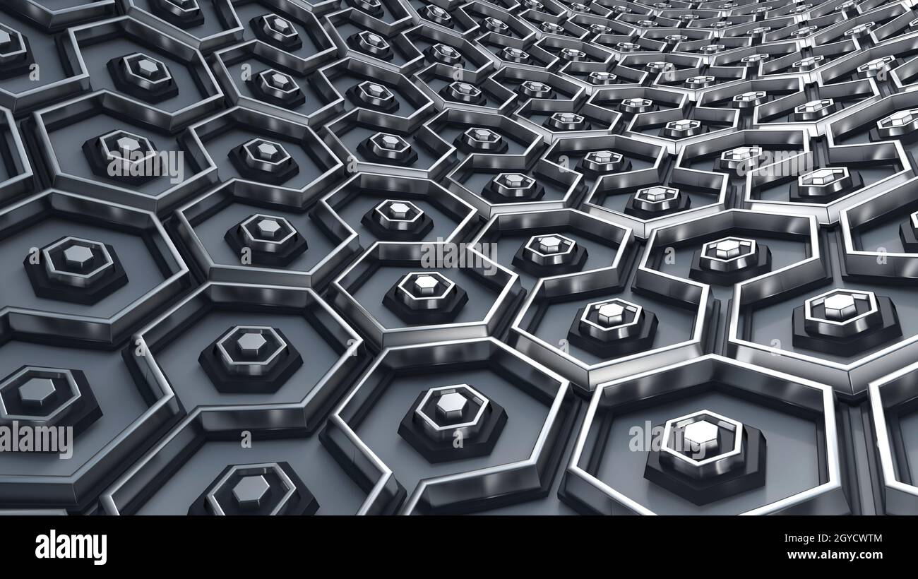3D Render of Hex Abstract Background Stock Photo - Alamy