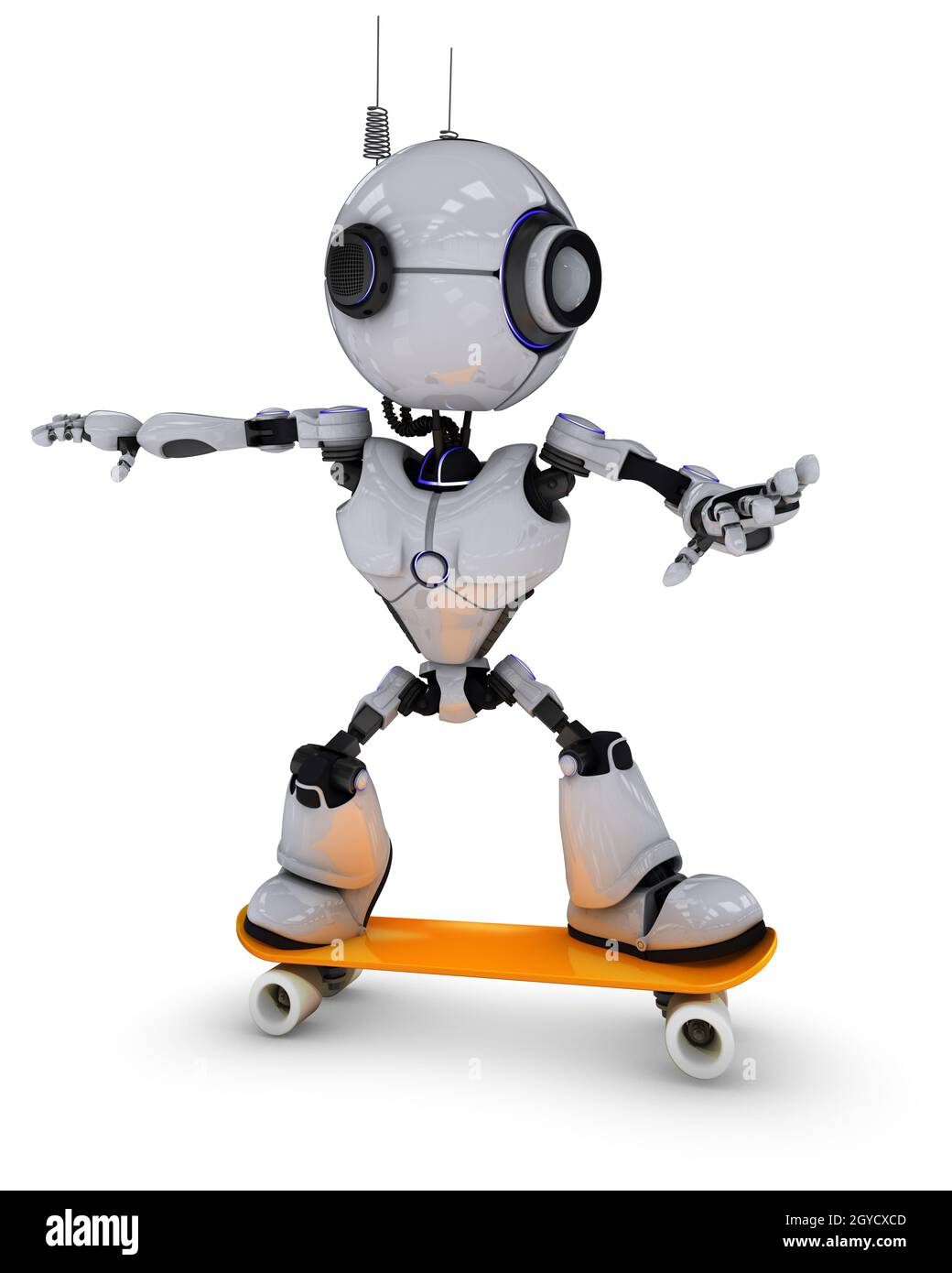 3D Render of a Robot Stock Photo - Alamy