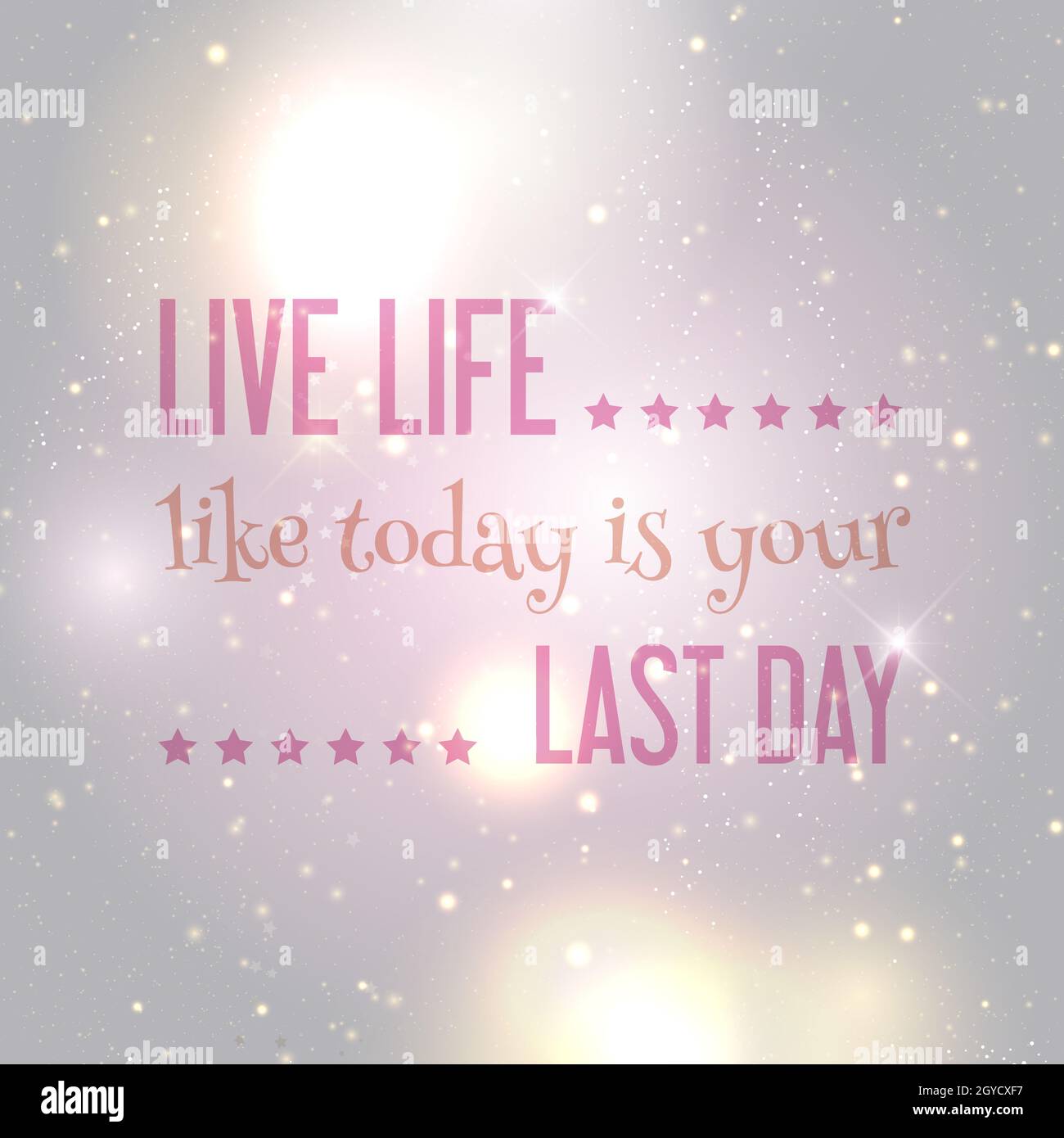 Inspirational quote on an abstract background Stock Photo - Alamy