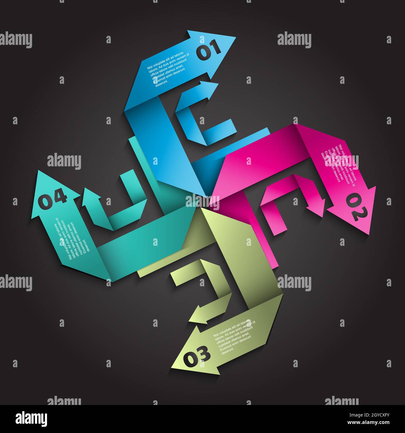 Modern design for infographics options background Stock Photo - Alamy