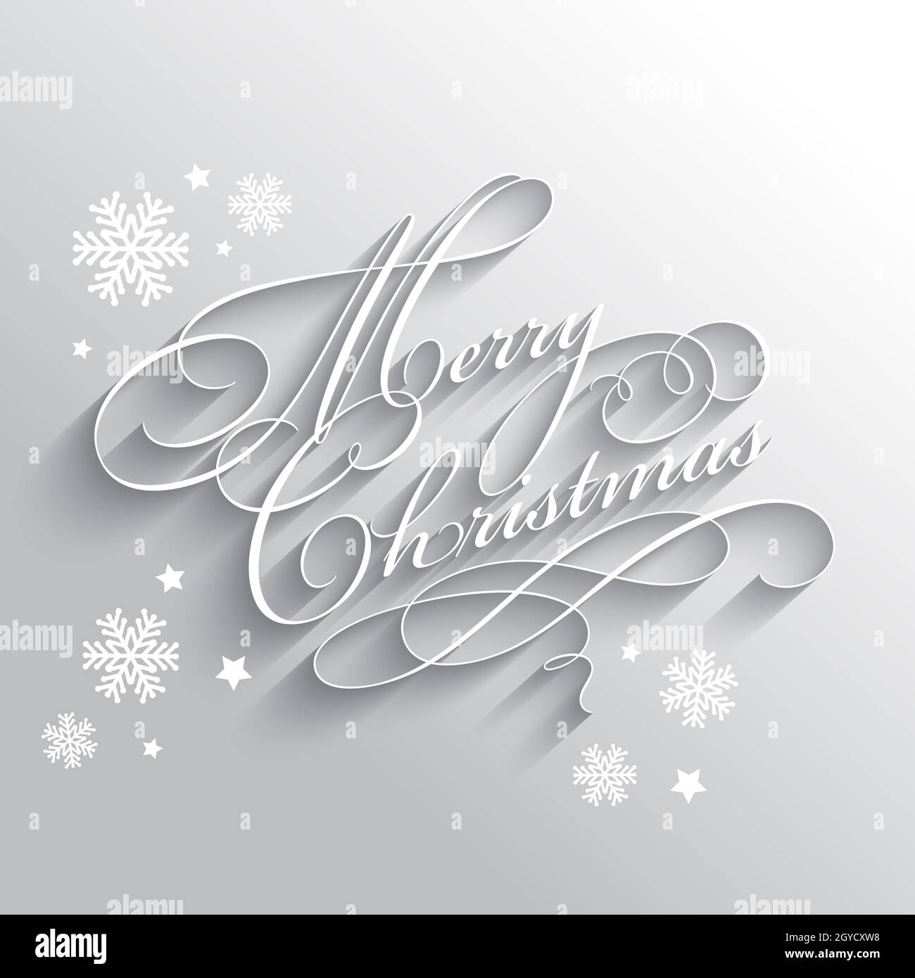 Merry Christmas background with decorative text design Stock Photo - Alamy
