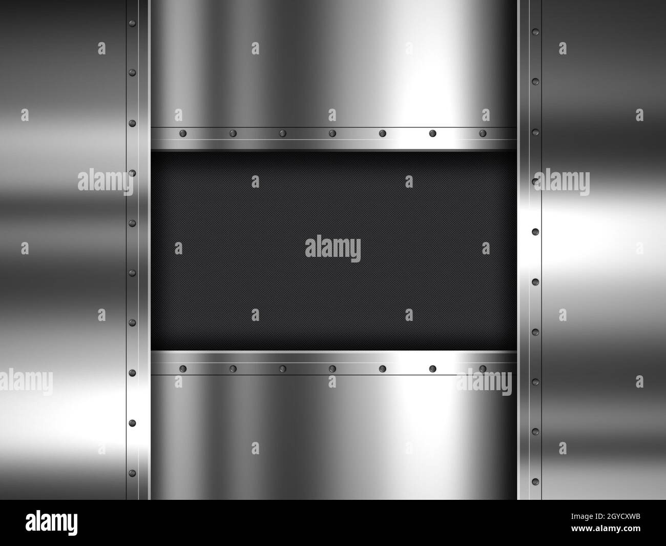 Shiny metal plate and carbon fibre background Stock Photo - Alamy