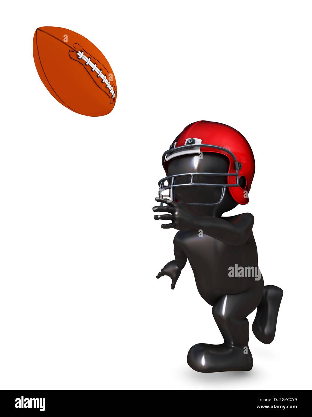 3D Render of Morph Man playing american football Stock Photo - Alamy