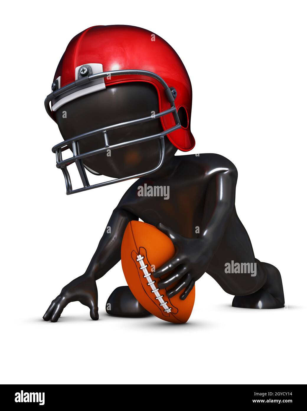 3D Render of Morph Man playing american football Stock Photo - Alamy