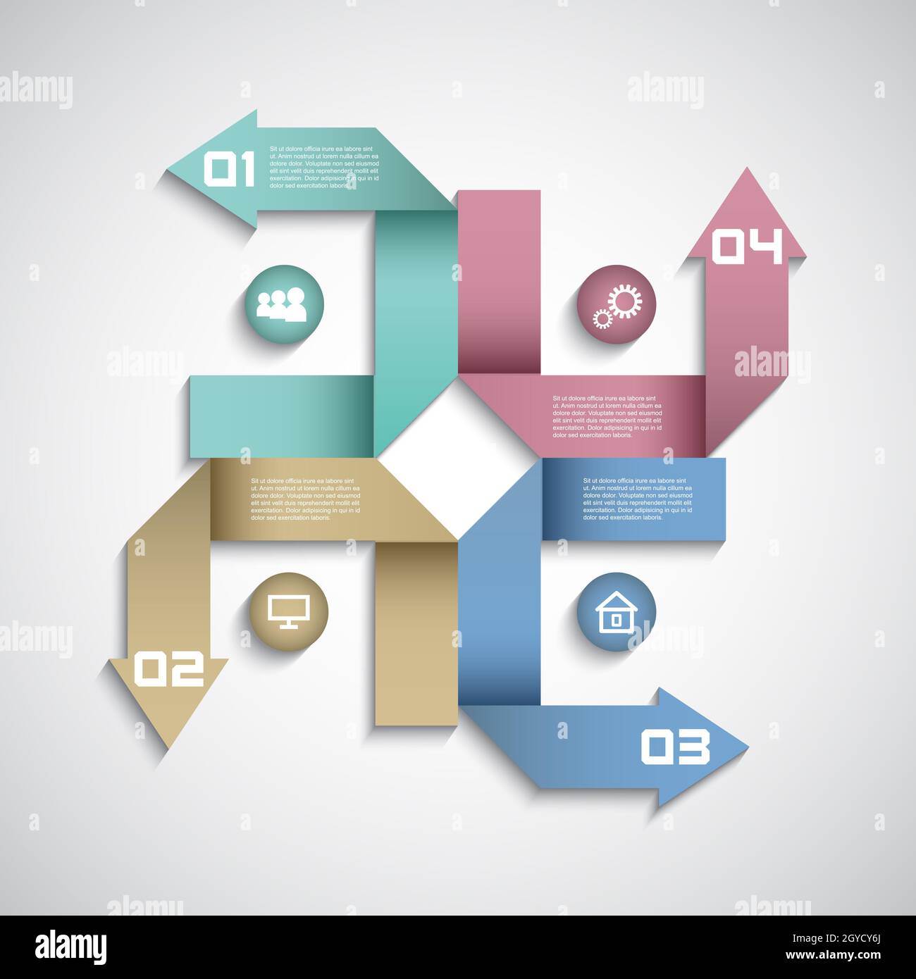 Modern design for infographics options background Stock Photo - Alamy