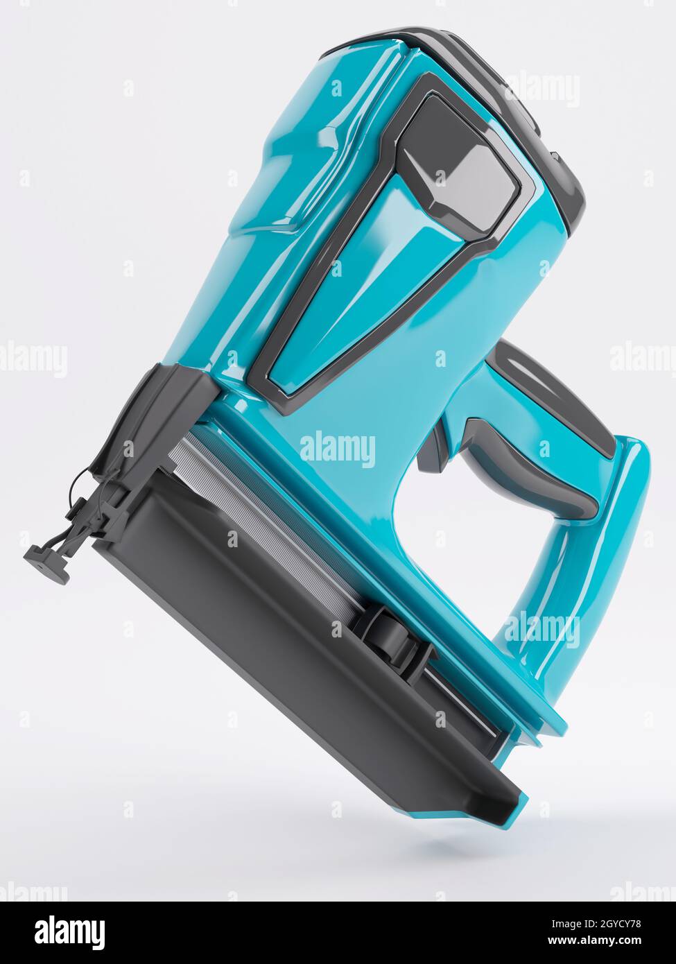 3d render of a nail gun Stock Photo - Alamy