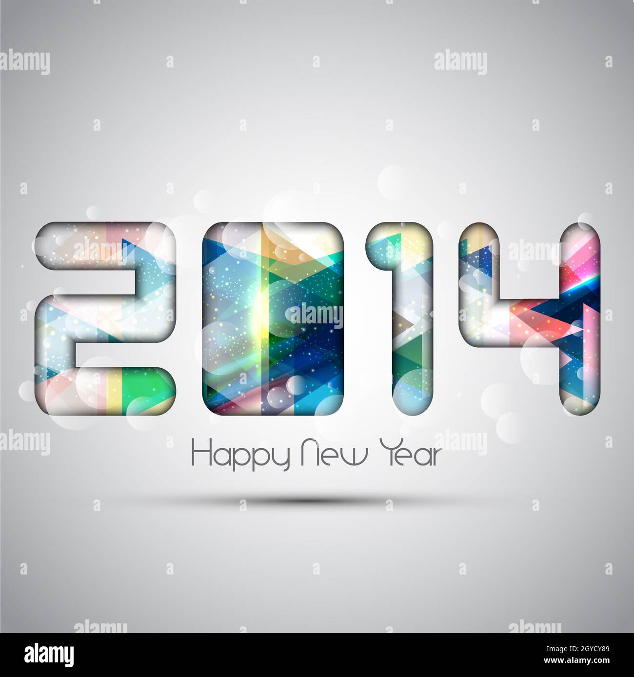 Happy New Year background with decorative text Stock Photo - Alamy