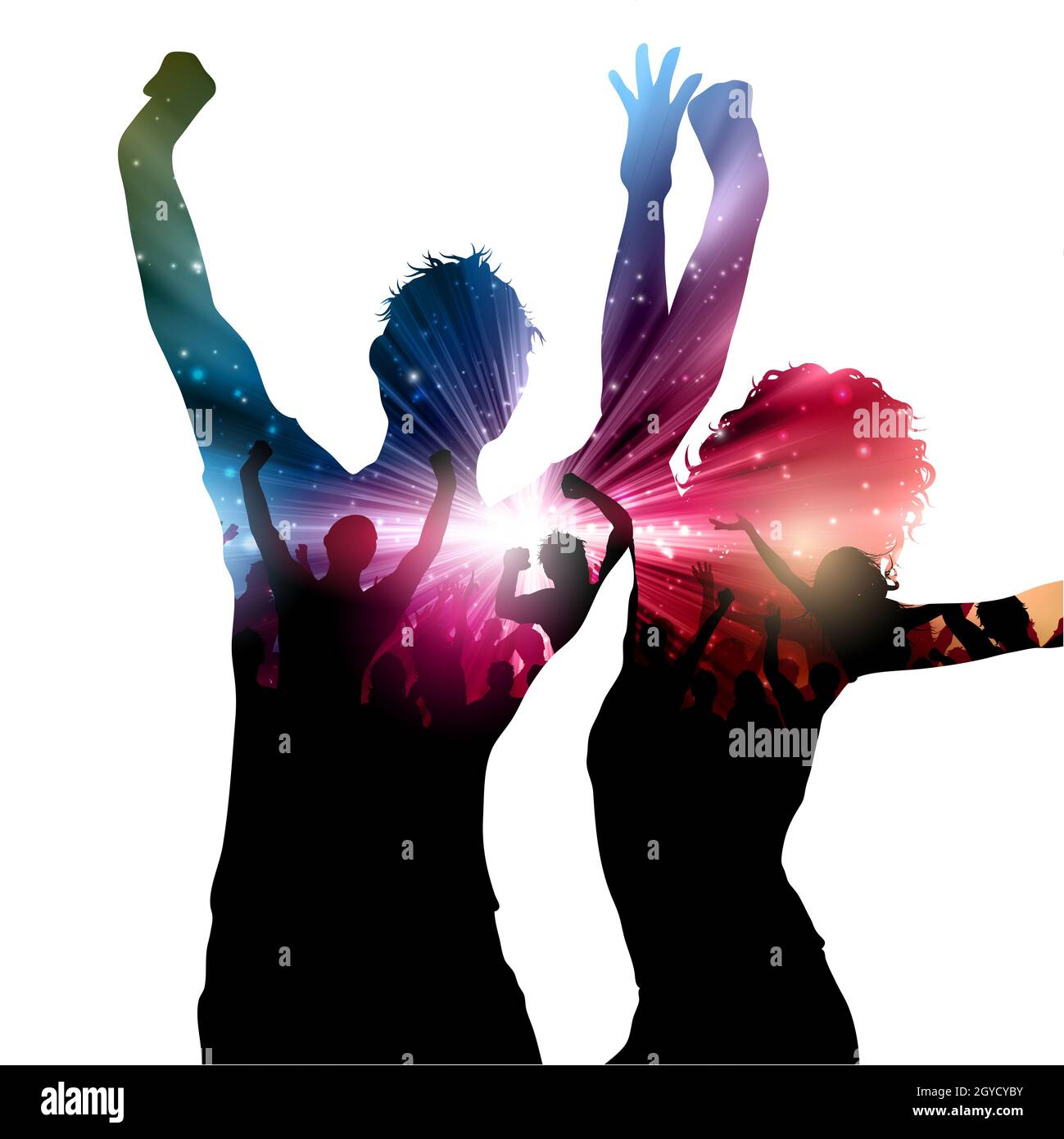 Party background with decorative people design Stock Photo - Alamy