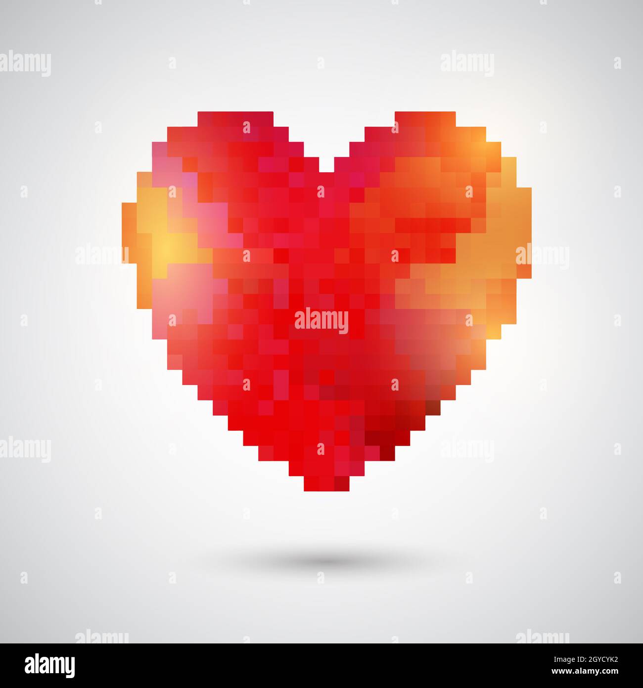 Pixel heart hi-res stock photography and images - Alamy