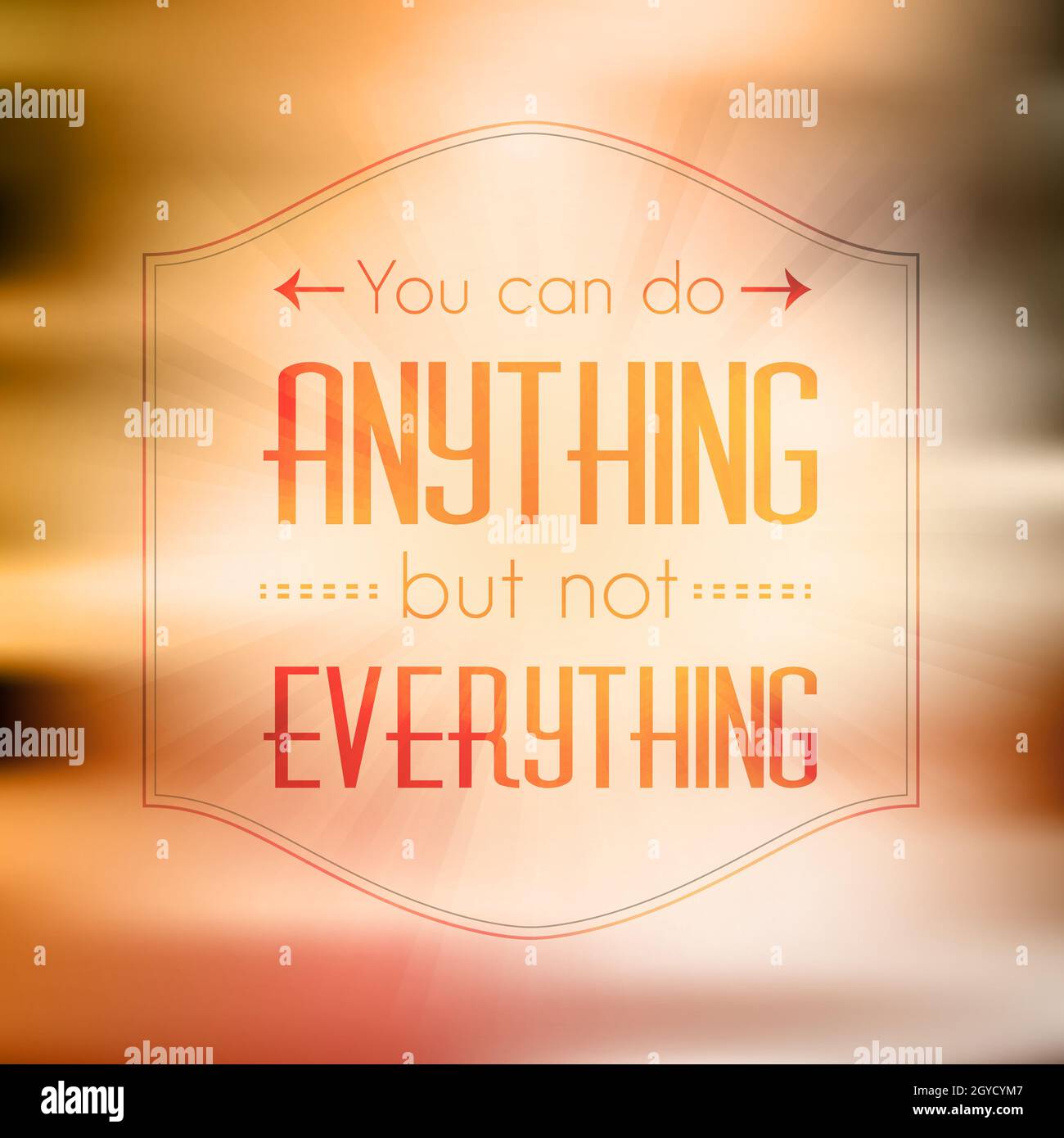 Inspirational quote on an abstract background Stock Photo - Alamy