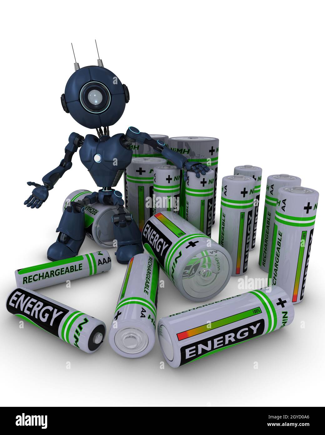 Robot batteries Cut Out Stock Images & Pictures - Alamy