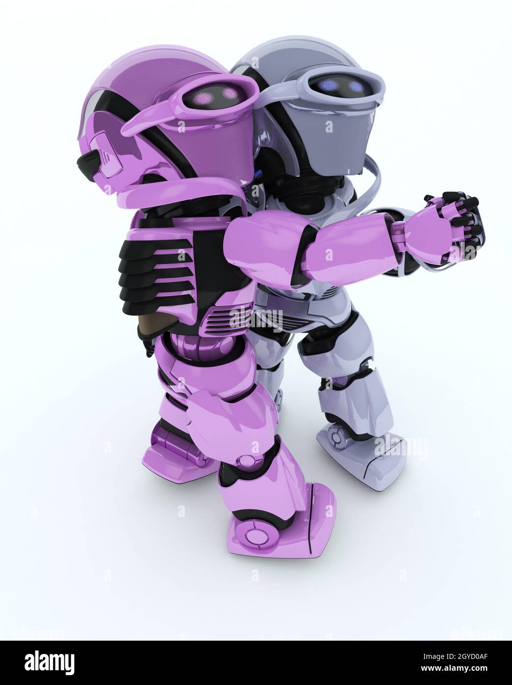 3D render of a Robots ballroom dancing Stock Photo - Alamy