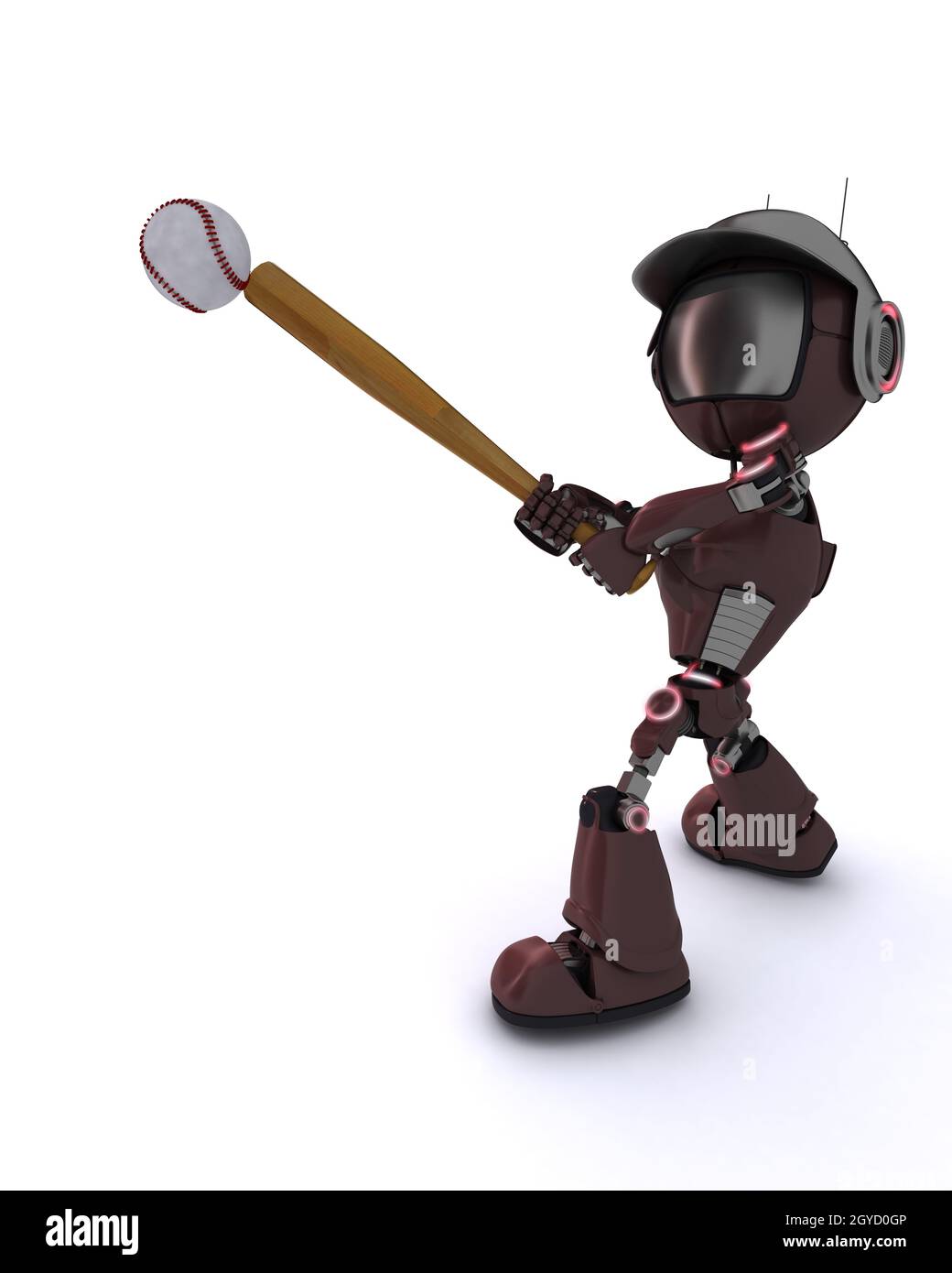 3d man robot baseball Cut Out Stock Images & Pictures - Alamy