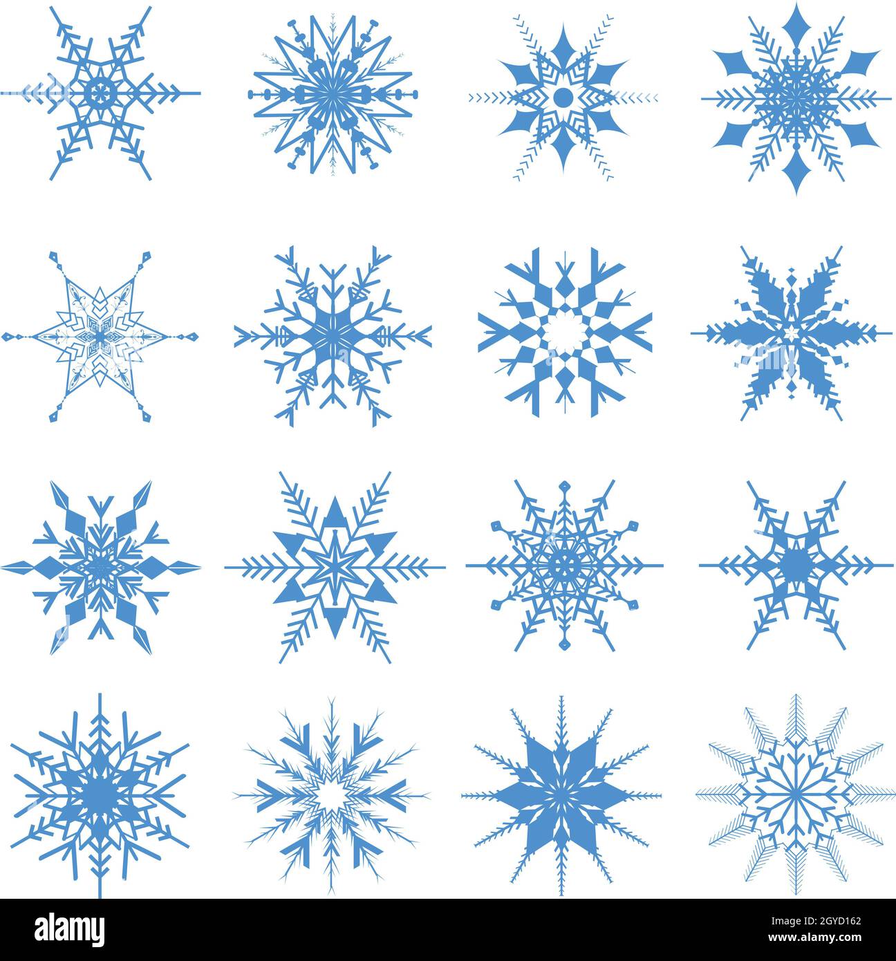Vector snowflake collection illustration Cut Out Stock Images ...