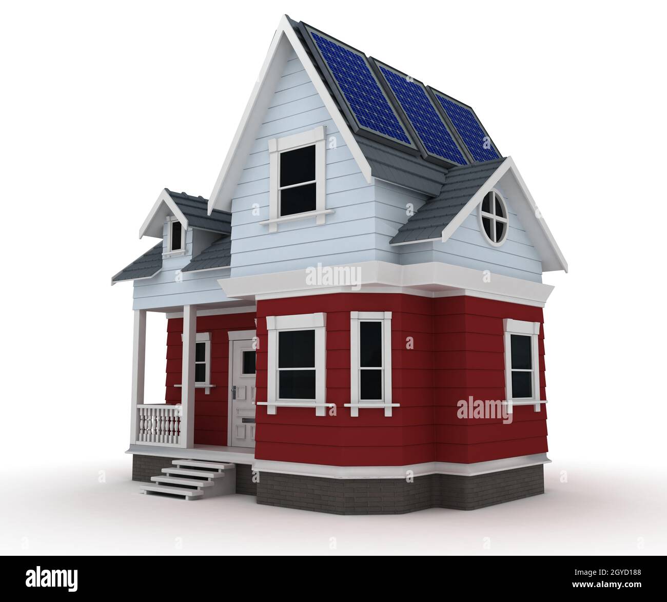 3d home solar panels hi-res stock photography and images - Alamy