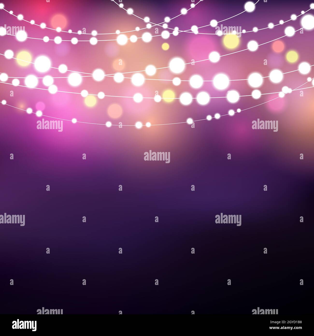 Glowing string lights hi-res stock photography and images - Alamy