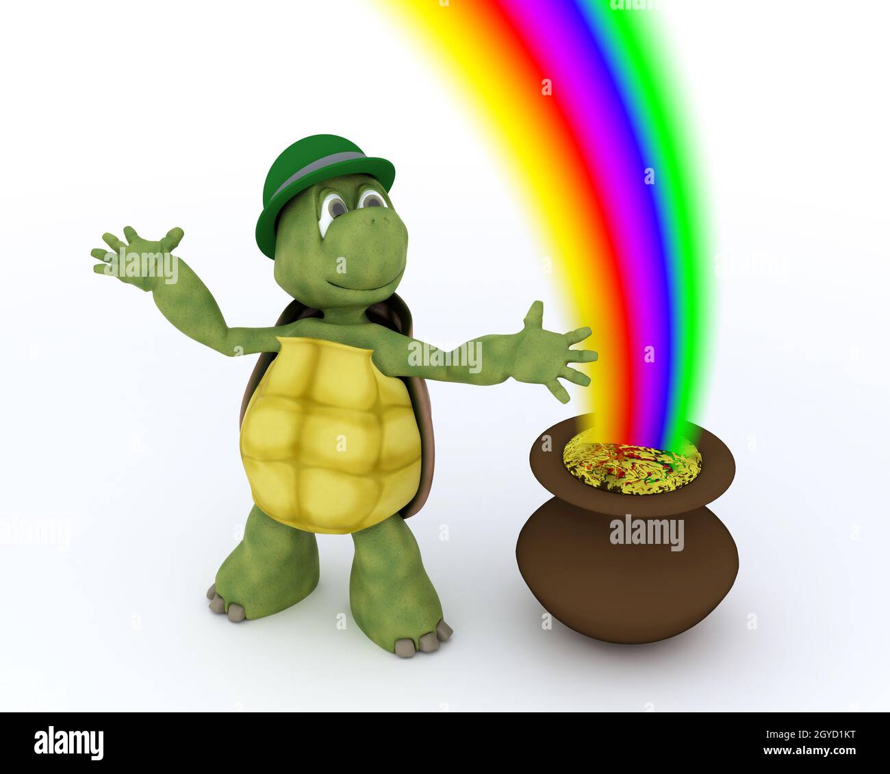 3d render rainbow pot hi-res stock photography and images - Alamy