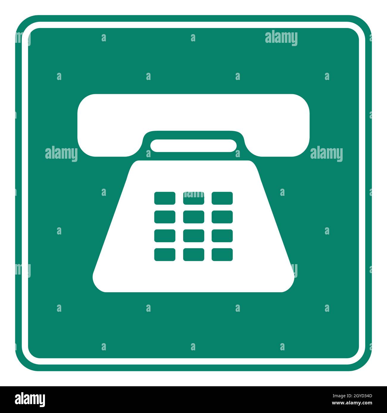 Phone and road sign Stock Photo - Alamy