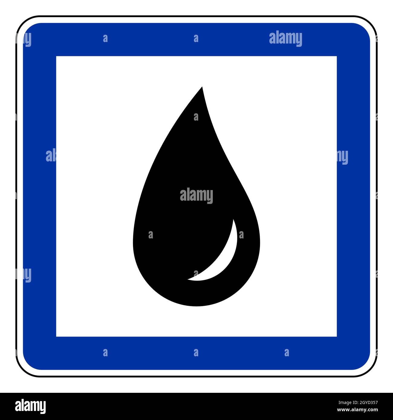 Water drop and road sign Stock Photo - Alamy