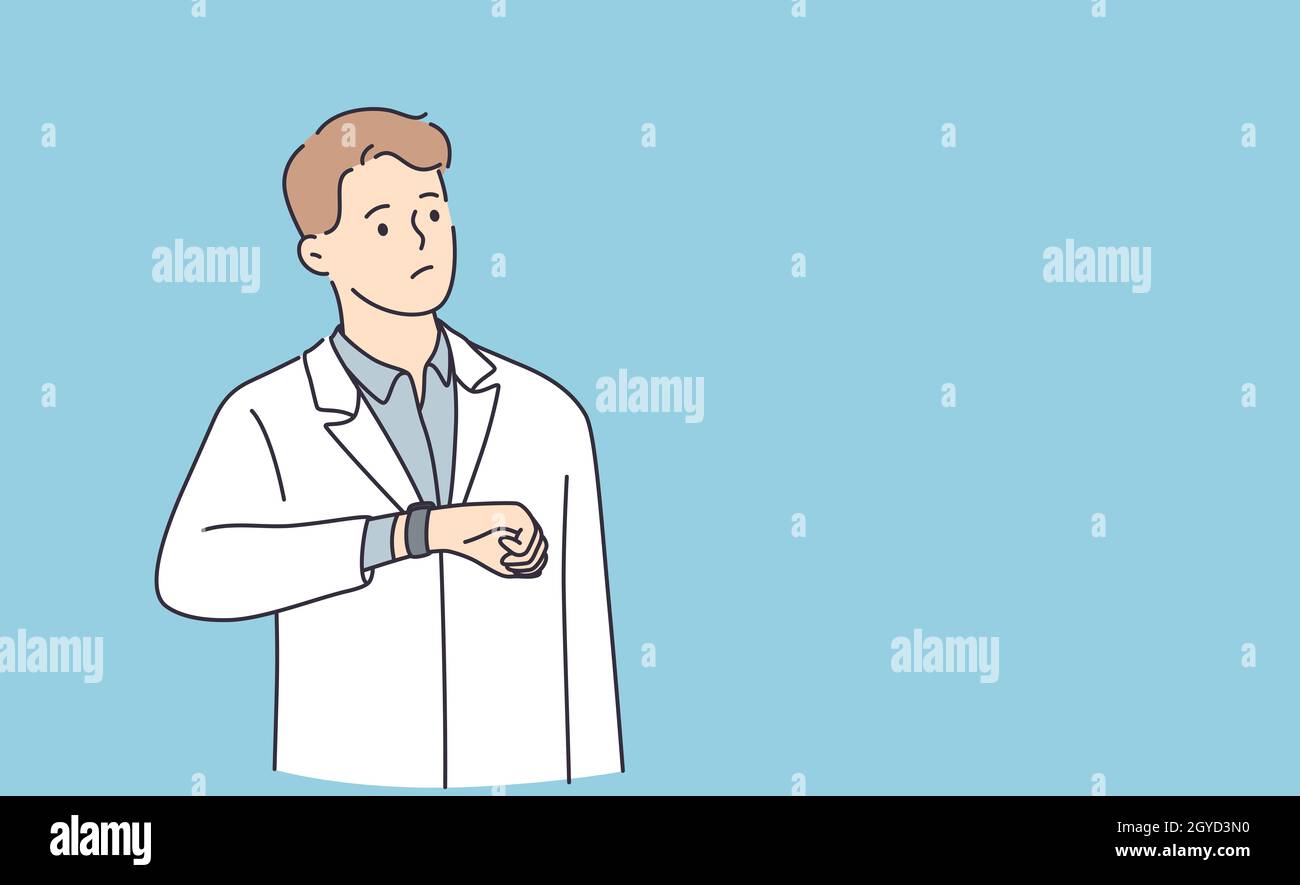Being late and negative emotions concept. Young stressed dissatisfied ...