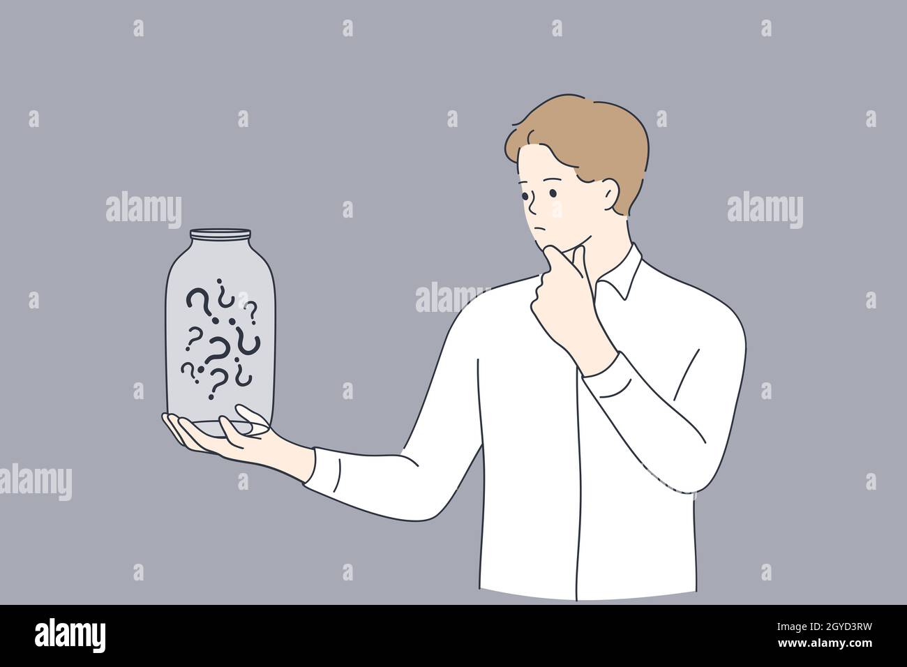 Empty money jar man hi-res stock photography and images - Alamy