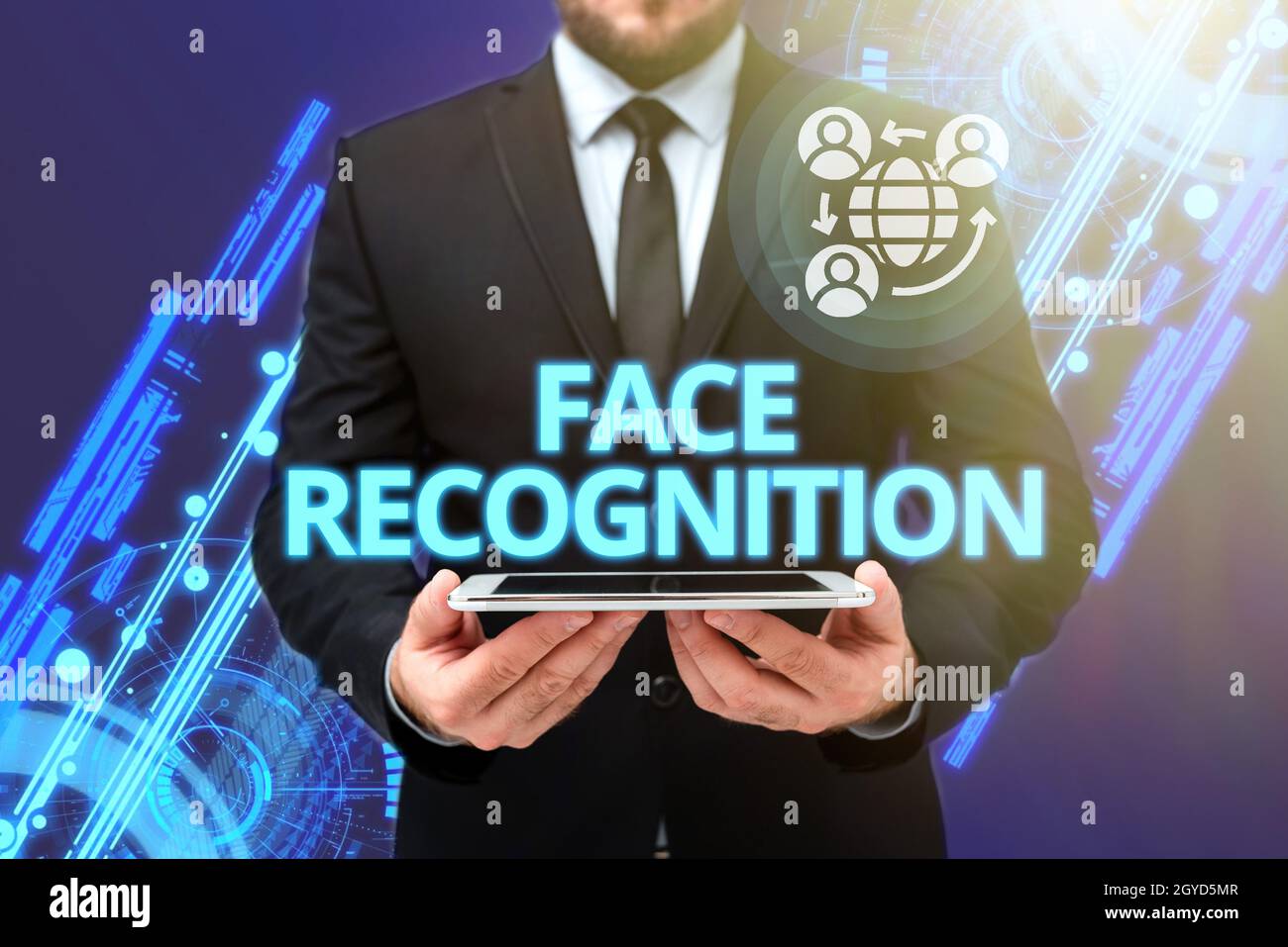 Sign Displaying Face Recognition Business Overview Ability Of A Computer To Scan And Recognize